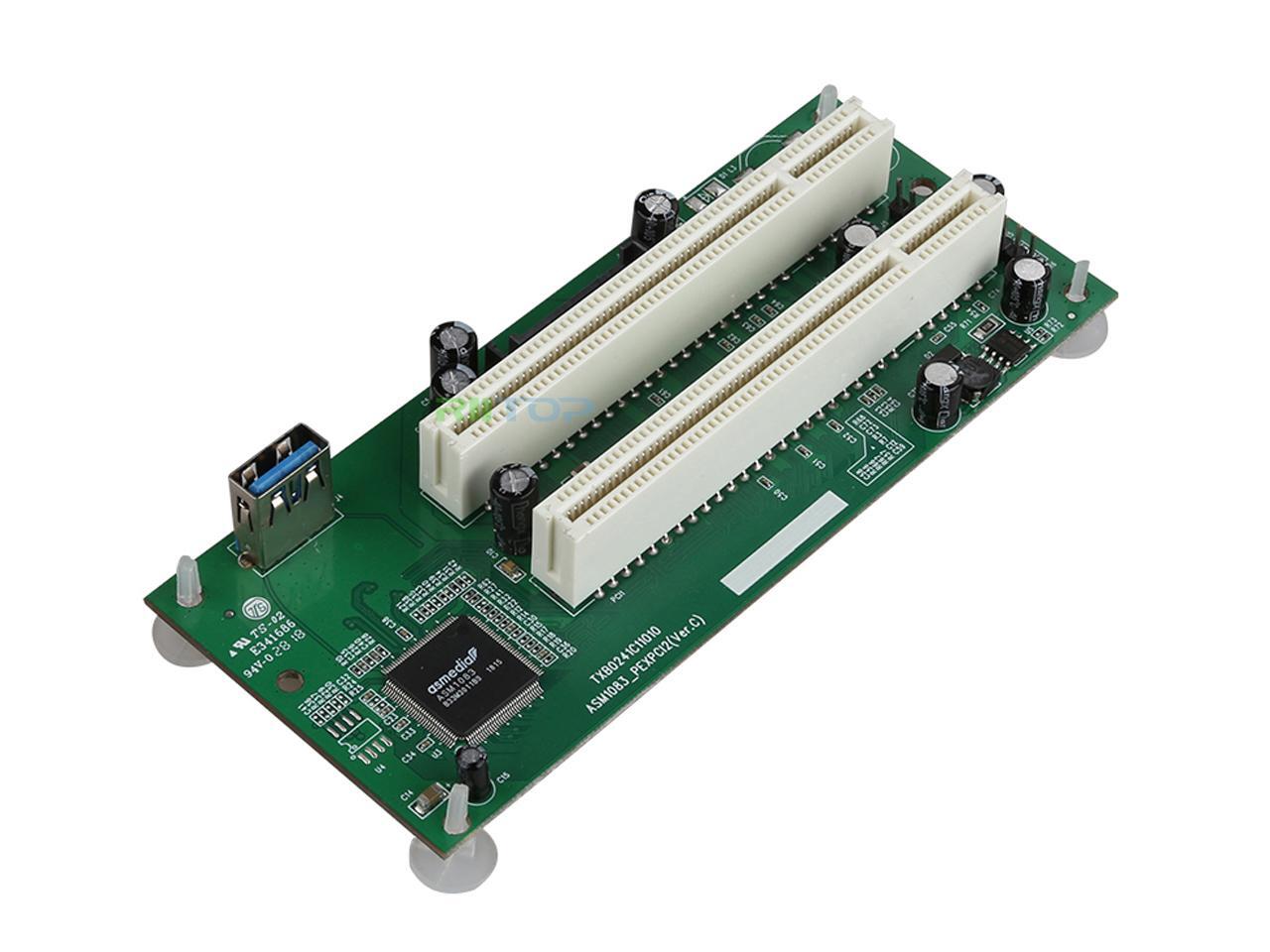PCIe to PCI Adapter, RIITOP PCI-e Express to 2x PCI Expansion Card ...
