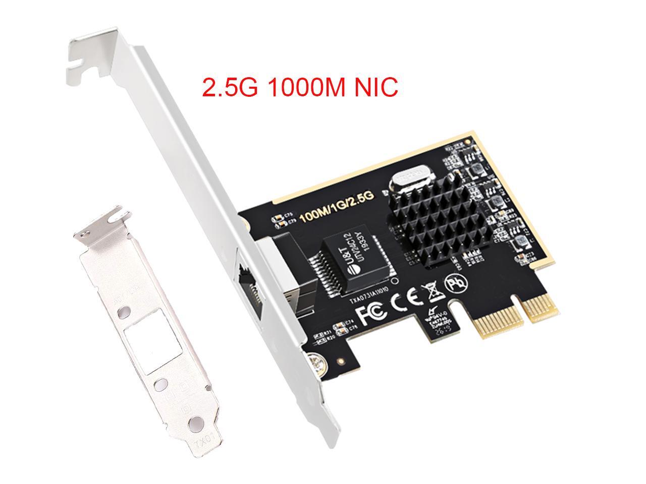 RIITOP 2.5G Wireless Gaming NIC 1G 1000M Network Adapter PCI-e Card ...