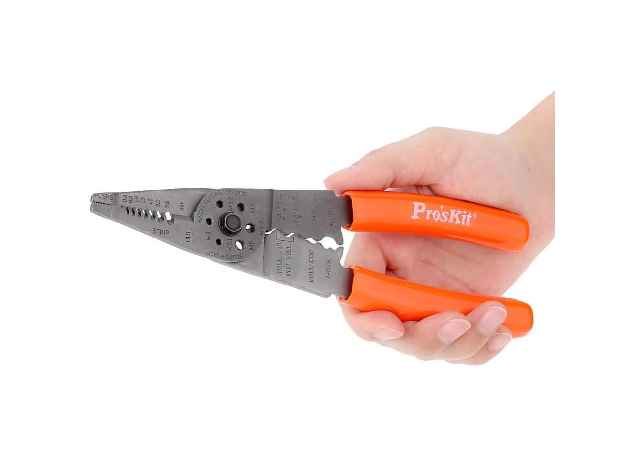 ProsKit 8PK-CT009 Multi-Purpose Crimping Tool Metric Size Pliers Wire ...