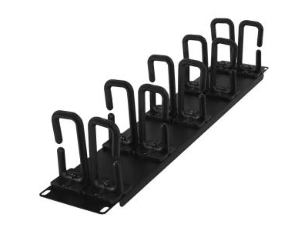 CyberPower 2U Flexible Ring Cable Manager - Rack Cable Management Panel ...