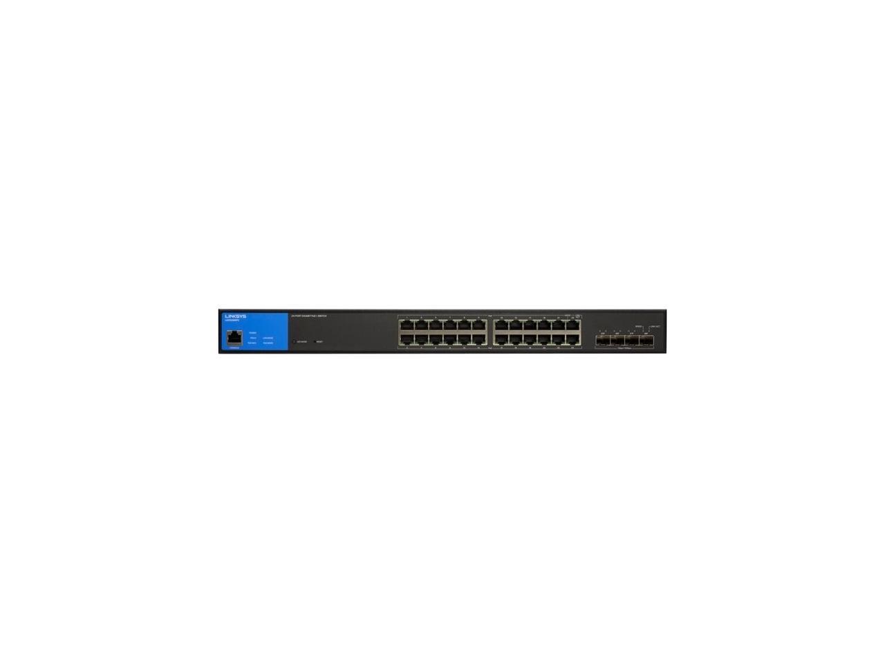 Linksys 24-Port Managed Gigabit PoE+ Switch LGS328MPC - Newegg.com
