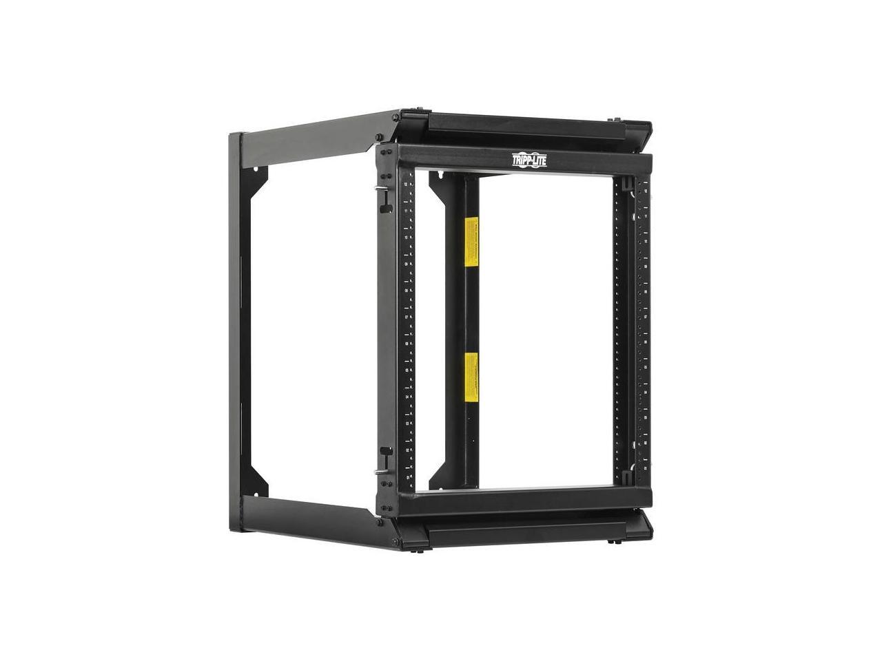 TRENDnet SRWO12US2 Wallmount Open Frame Rack 12U 2-Post Hinged Front ...