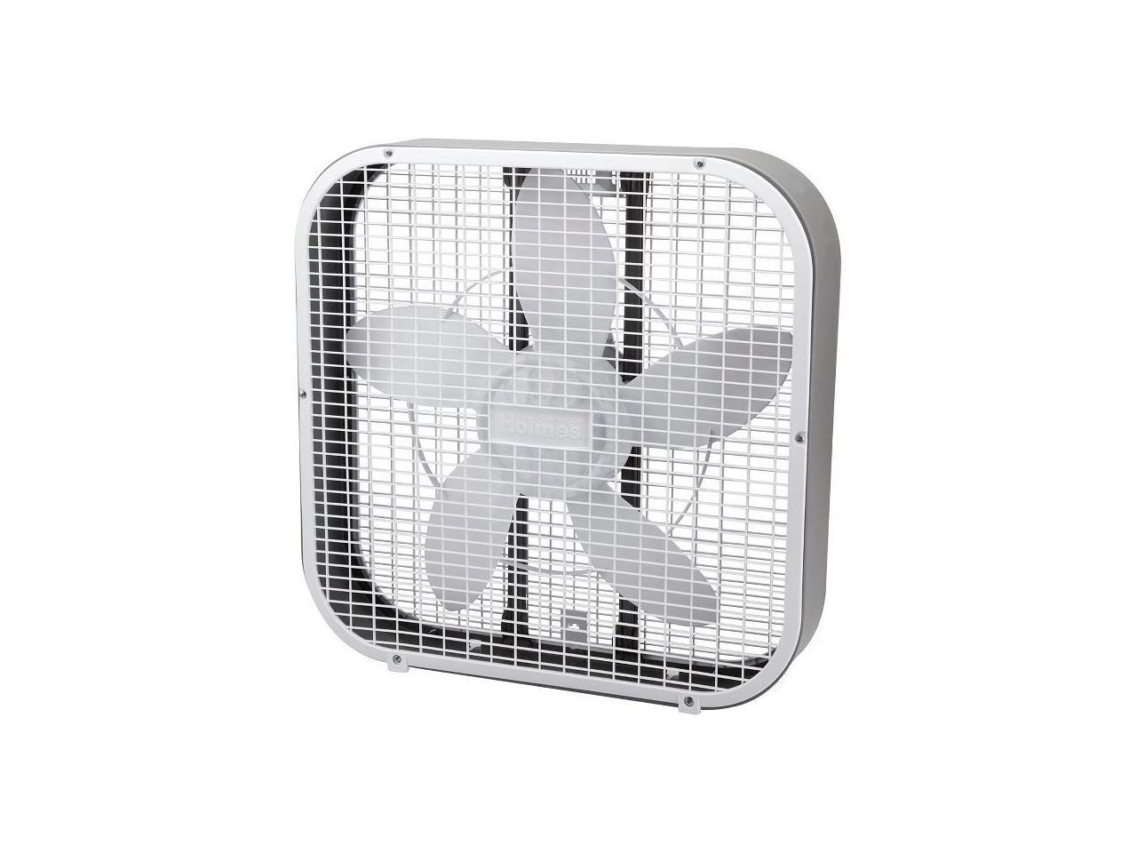Holmes 20"""" Metal Box Fan White - Newegg.com
