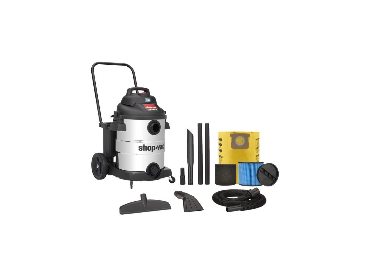 Shop-Vac 10 Gallon 6.5 Peak HP SVX2 Powered Stainless Steel Contractor ...