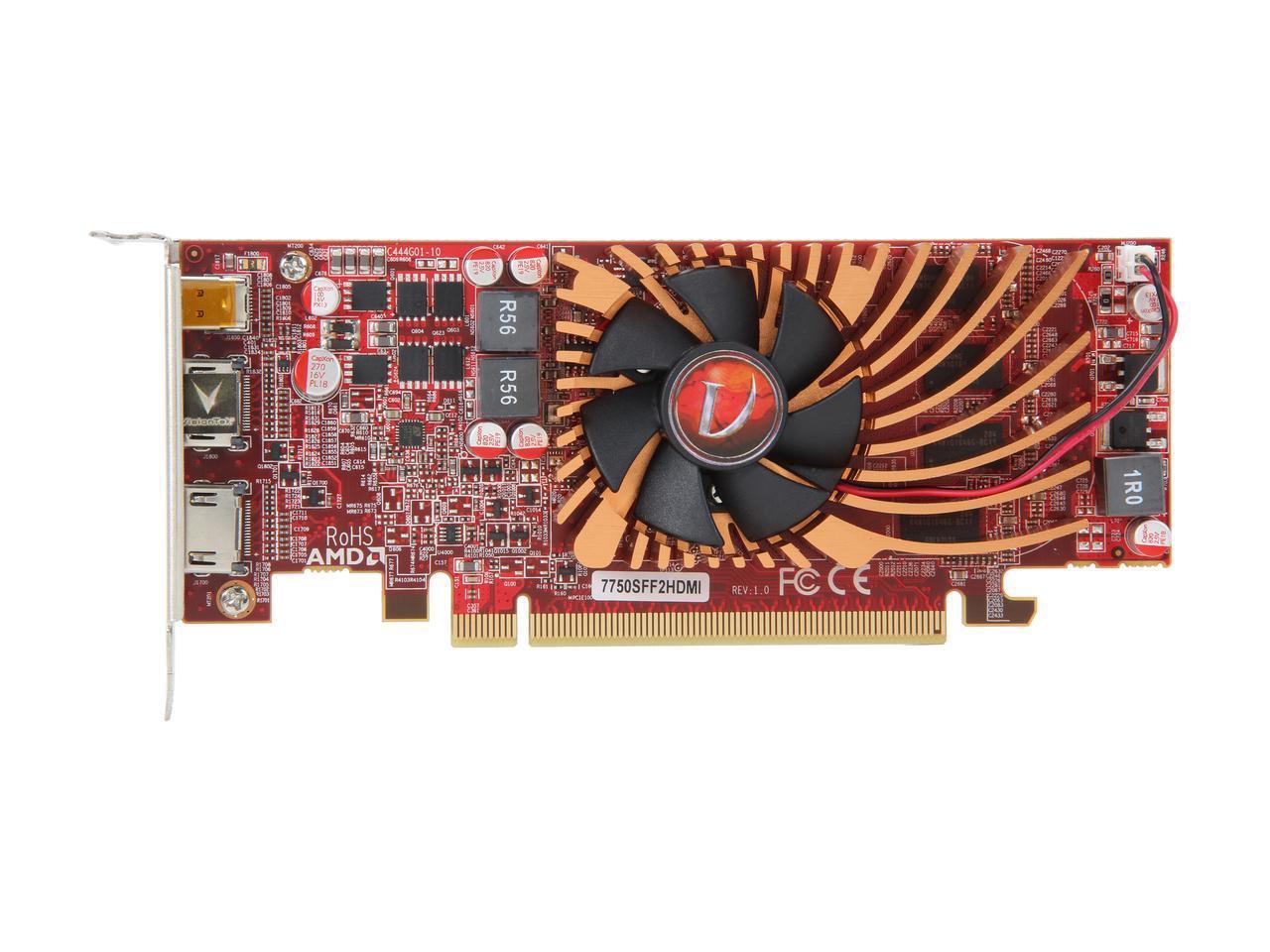 Visiontek Radeon HD 7750 SFF 1GB DDR3 3M (2 x HDMI, Mini DP), 900574 ...