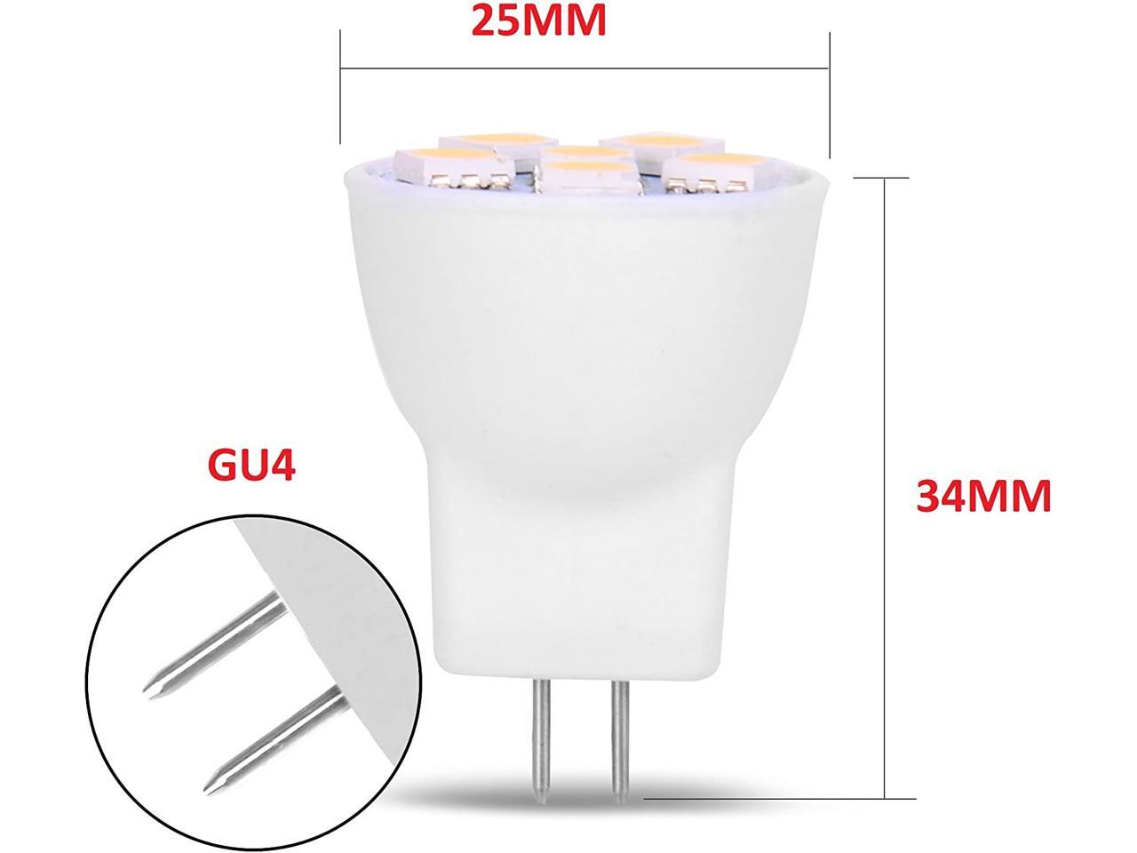 MR8 Light Bulb LED Replacement For Mini Halogen Recessed Lamps 12 Volt ...