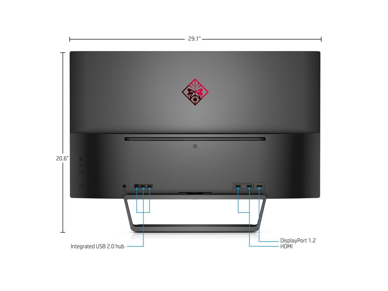 HP Omen 32-inch Standard Full QHD Display (2560 x 1440 pixels) 75Hz ...