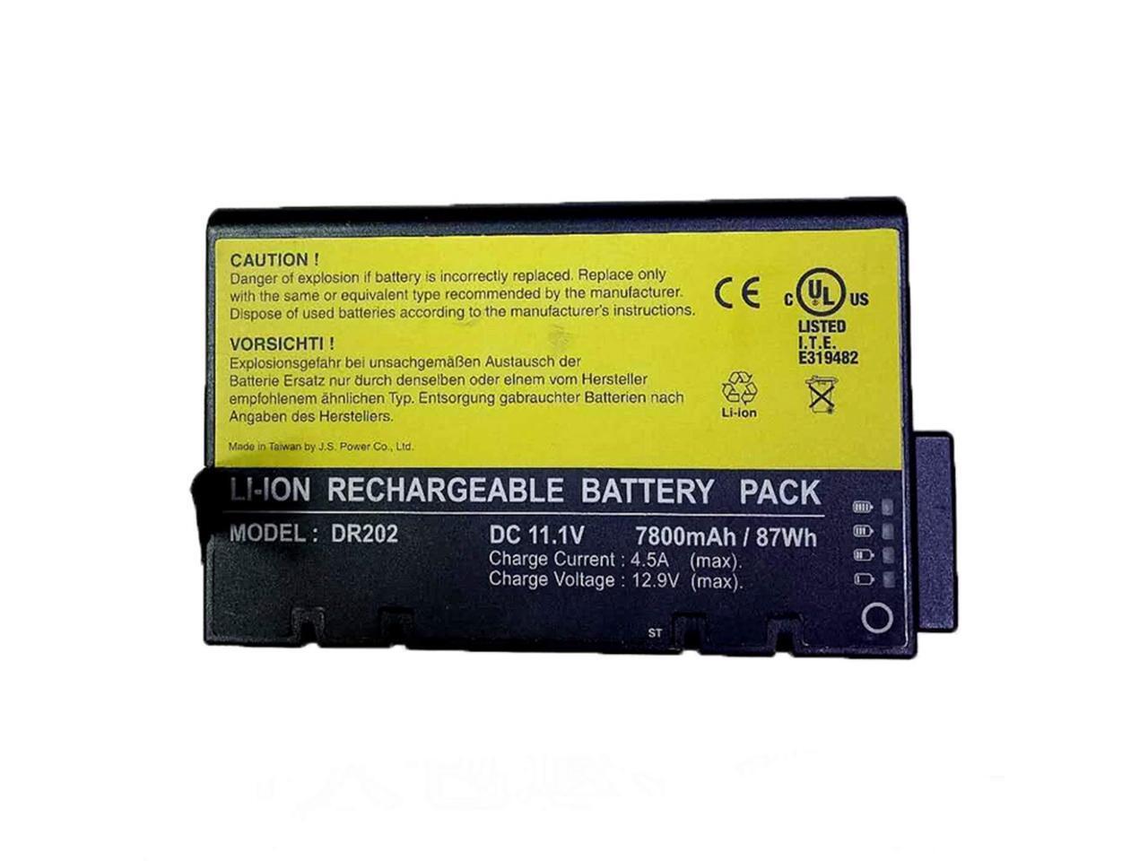 DR202 (11.1V 87Wh 7800mAh) Laptop Battery Replacement for Getac X500 ...