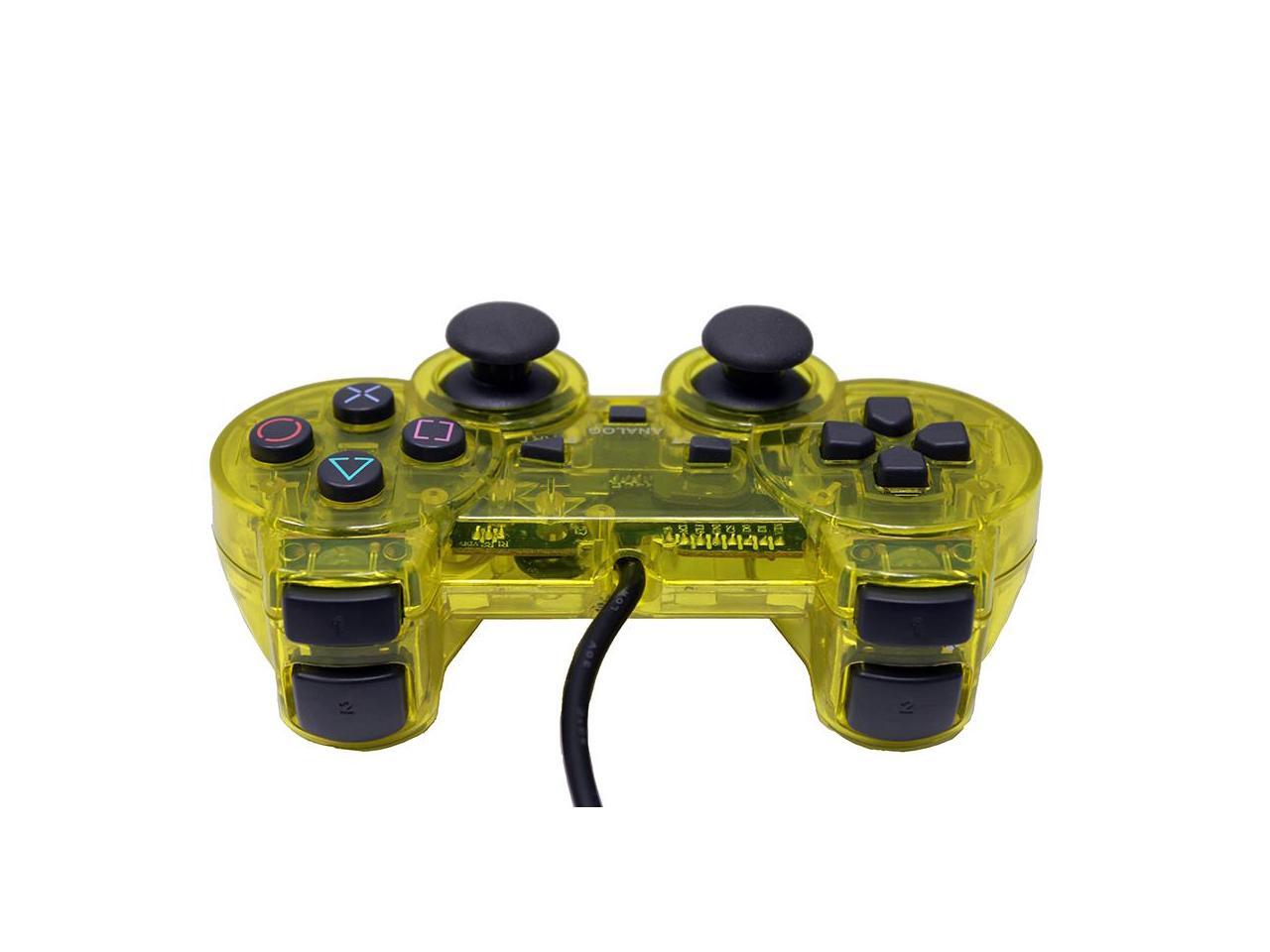 Transparent Yellow Controller for Playstation PS1 PS2 by Mars Devices ...