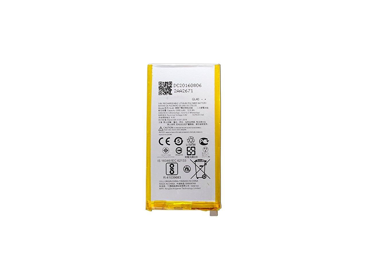 Motorola Moto Z Play Droid Replacement Battery XT1635 GL40 3300mAh ...