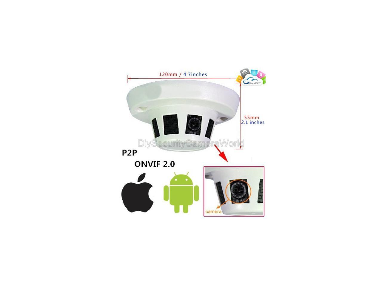 HD 1080P Smoke Detector Covert Hidden IP/Network Surveillance Spy ...