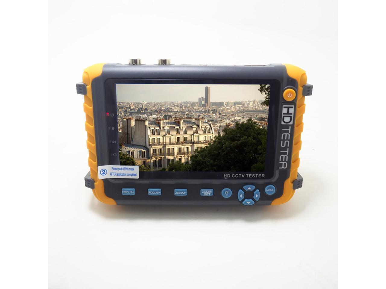 5 Inch CCTV Tester 5MP AHD 5MP TVI 4MP CVI CVBS Coaxial HD Video ...