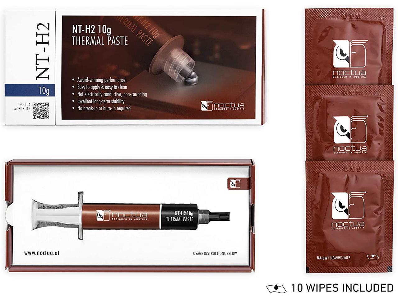 Noctua NT-H2 10g, Pro-Grade Thermal Compound Paste incl. 10 cleaning ...