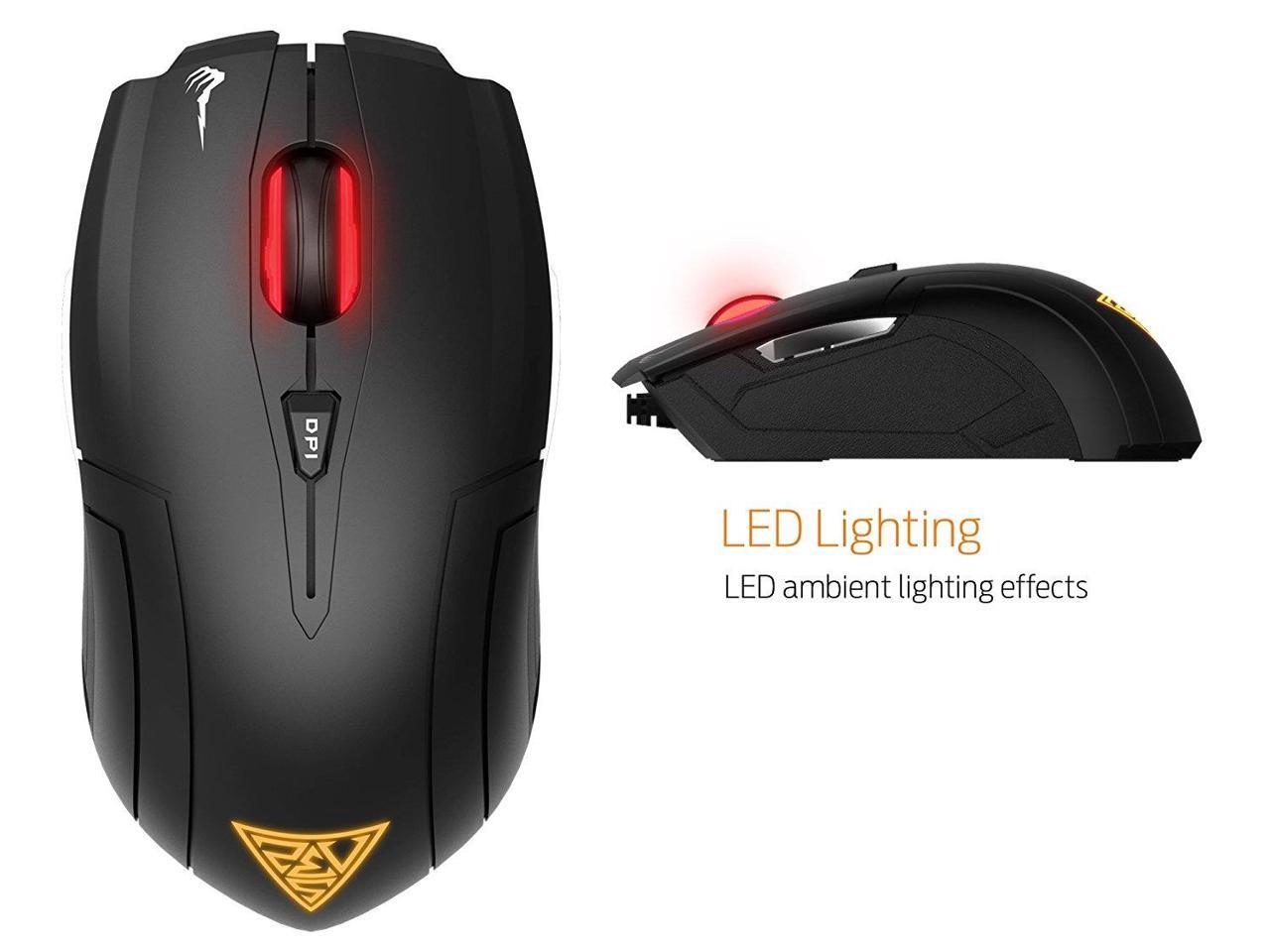 GAMDIAS Optical Gaming Mouse with 3200 DPI Sensor, 2 Smart Buttons and ...