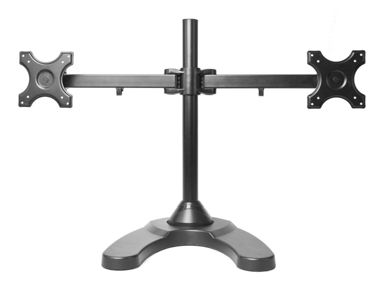 Dual Freestanding Monitor Stand Holds Monitors up to 24" - Standard ...
