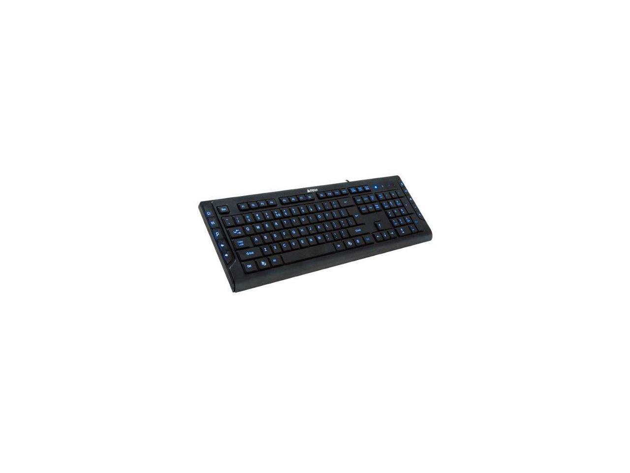 A4tech KD-600L Ultra Slim LED Illuminated Keyboard One-Touch Hotkeys ...