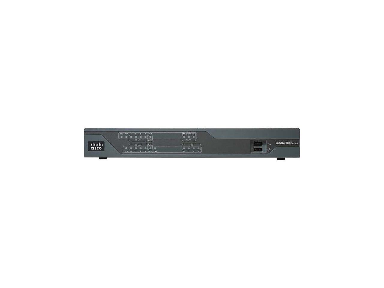 Cisco 891F Gigabit Ethernet Security Router with SFP - 11 Ports ...