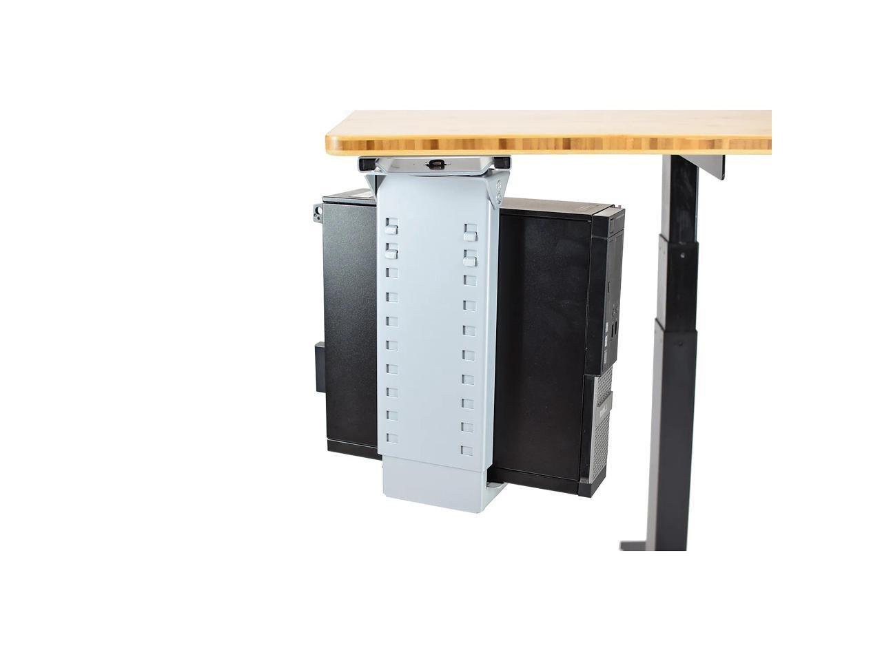 CPU1 under desk steel cpu holder swivels 360 adjustable height width ...
