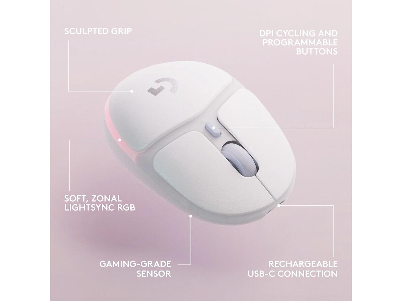 Logitech G705 Wireless Gaming Mouse, Customizable LIGHTSYNC RGB ...