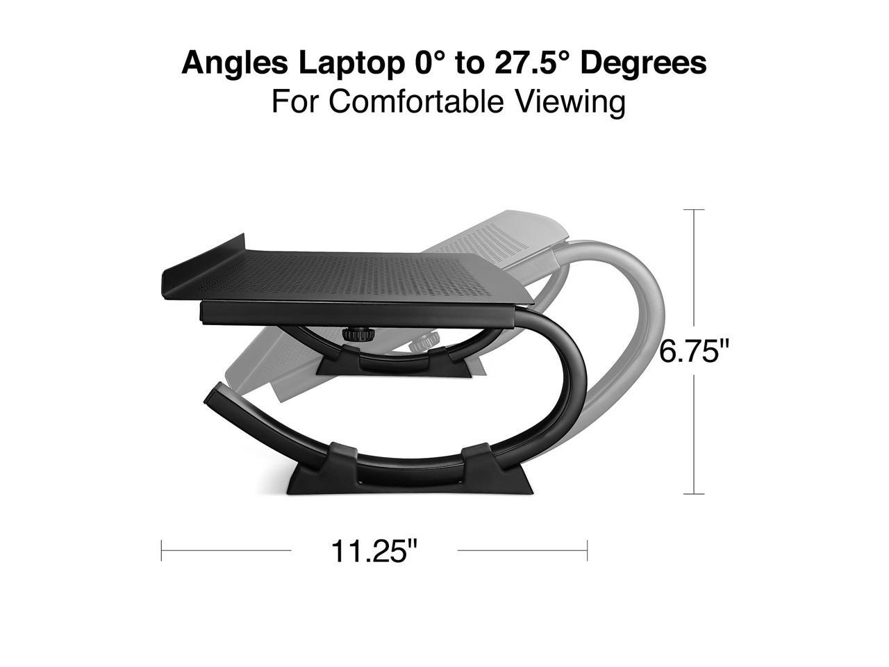 Staples Adjustable Steel Curved Laptop Stand Black (51232) ST51232-CC ...