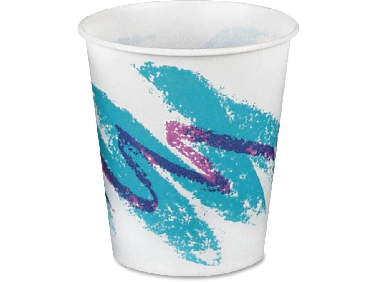 Solo Cup R5300055 Jazz Design Wax Coated Treated Paper Cold Cup, 5 oz ...