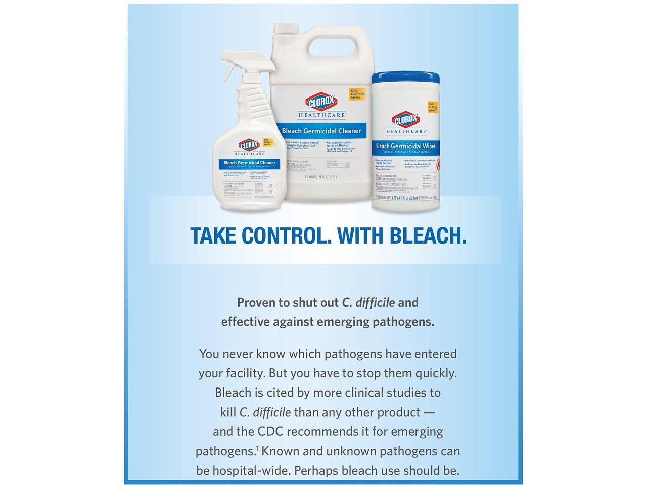 Clorox CLO 68978 Dispatch Hospital Cleaner Disinfectant w/ Bleach, 1 ...