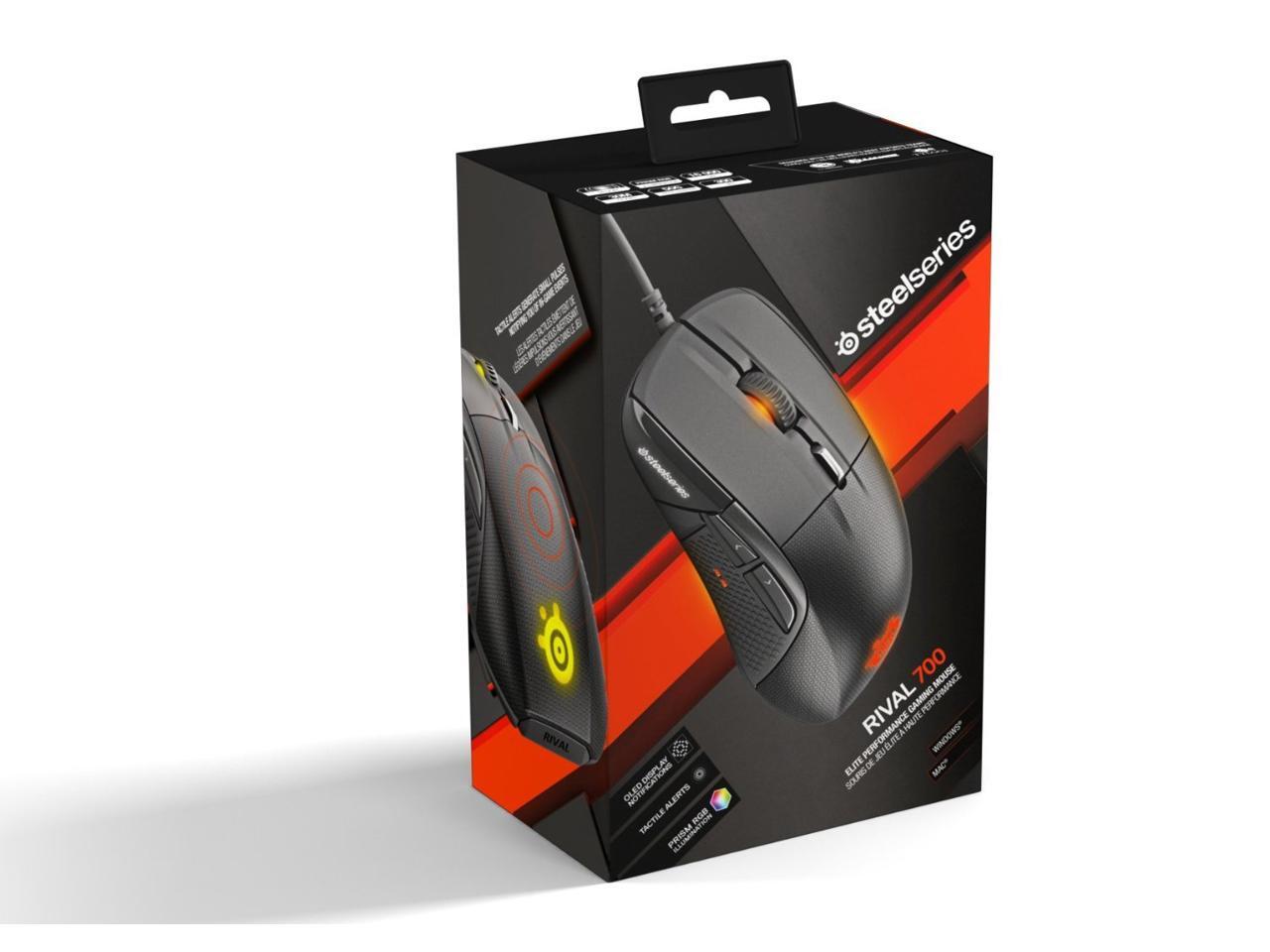 SteelSeries 62331 Rival 700 Gaming Mouse, OLED Display, Tactile Alerts ...