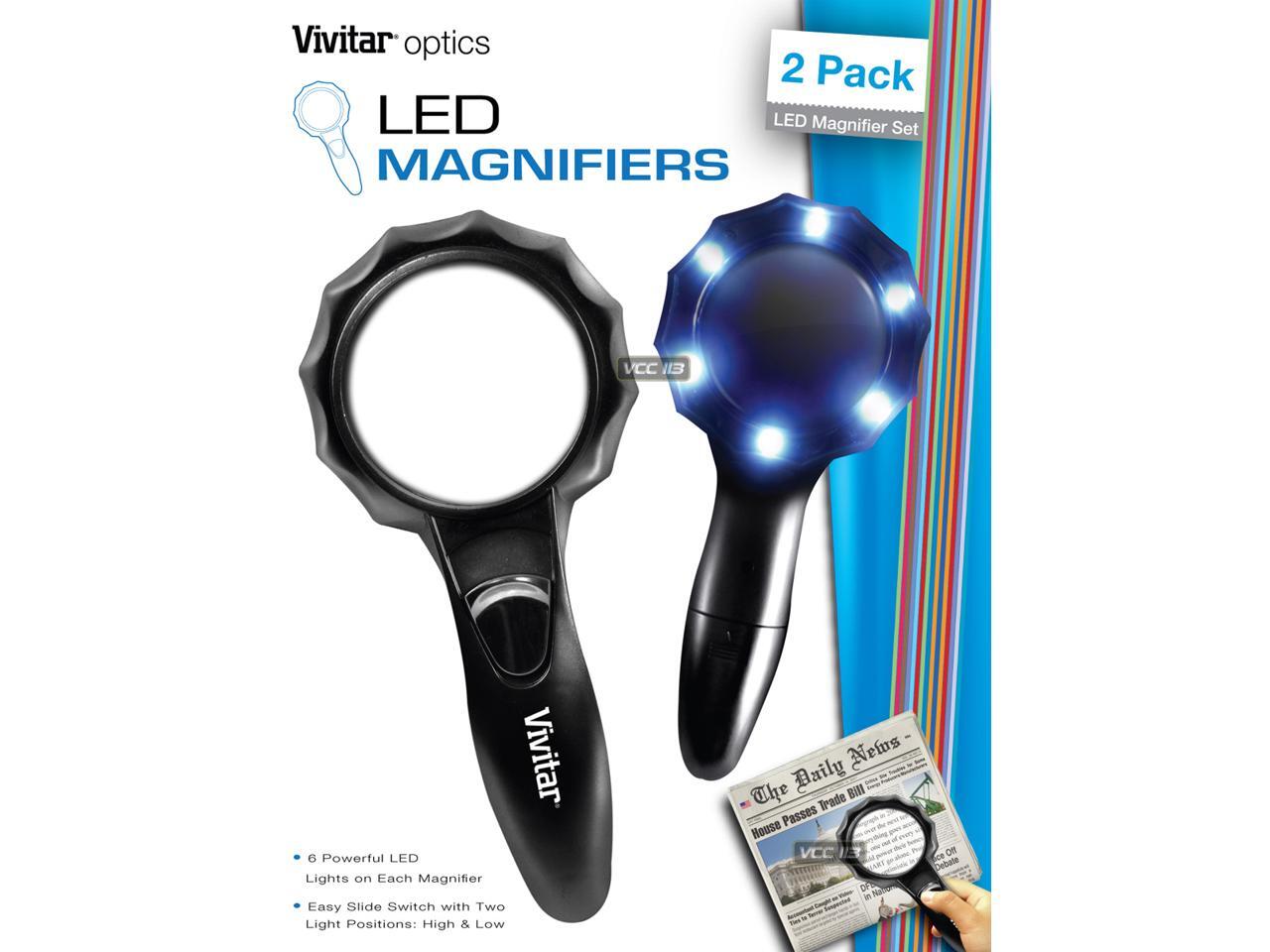 Vivitar VIV-MAG-2 LED Magnifier- Pack of 2 - Newegg.com