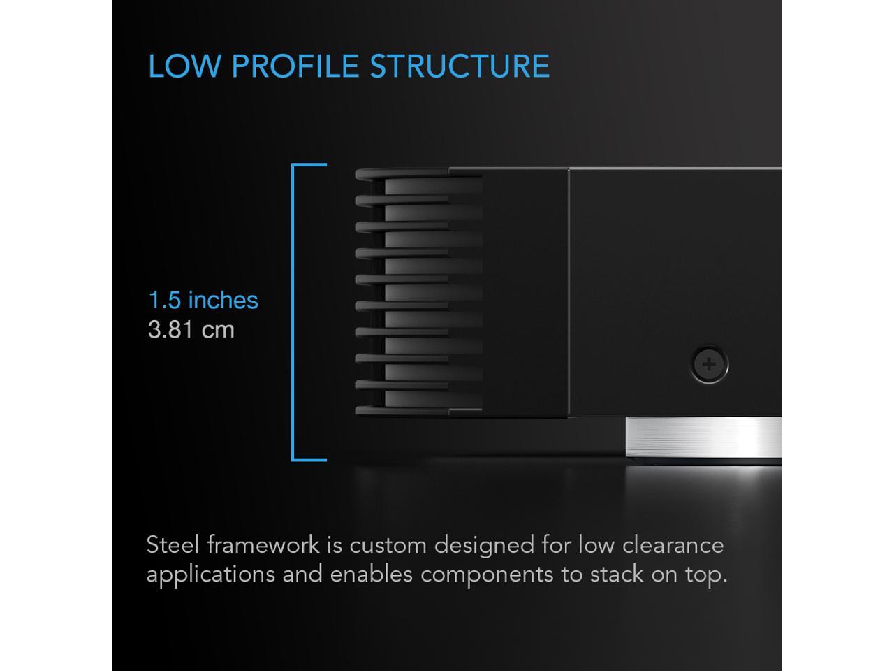 AC Infinity AIRCOM T9, Quiet Cooling Fan System 17" for Receivers, Amps ...