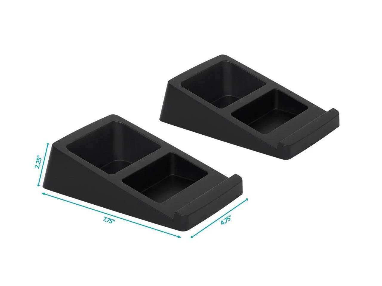 Monoprice Tilted Wedge Desktop Speaker Stands for Medium Sized Speakers ...