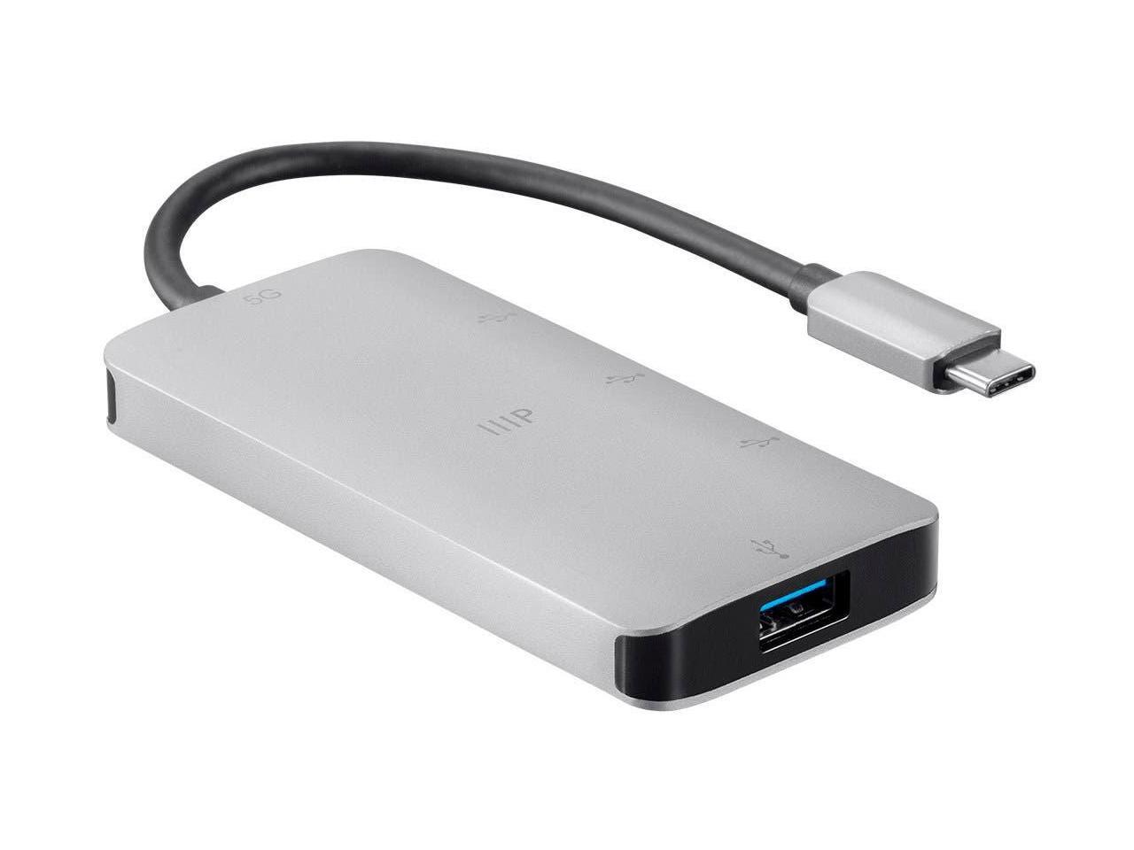 Monoprice USB-C to HDMI USB | 4K@30Hz, with USB-C 100W Power Delivery ...