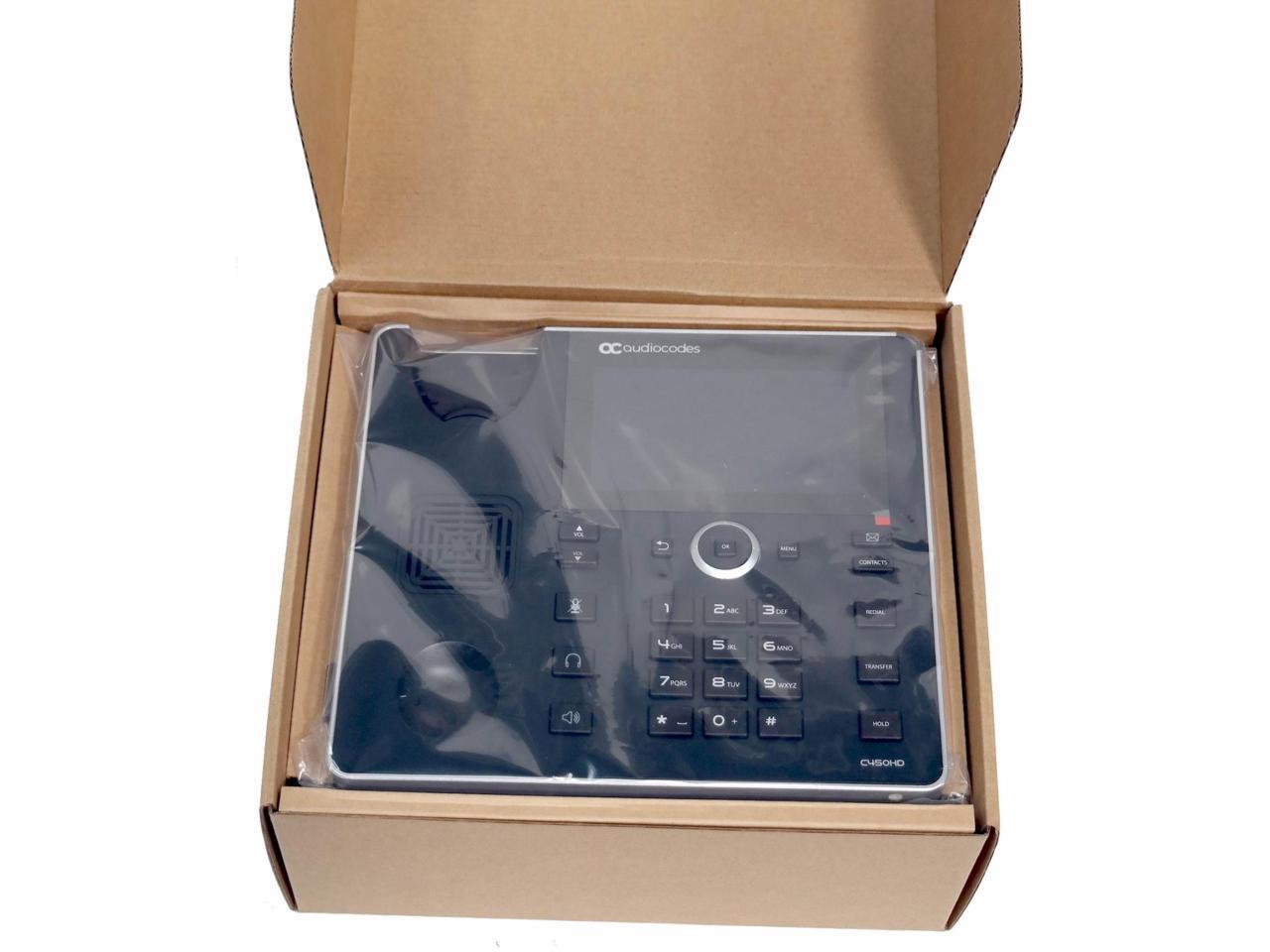 AudioCodes IPC450HDEPSG-DBW C450HD IP-Phone PoE GbE with Integrated BT ...