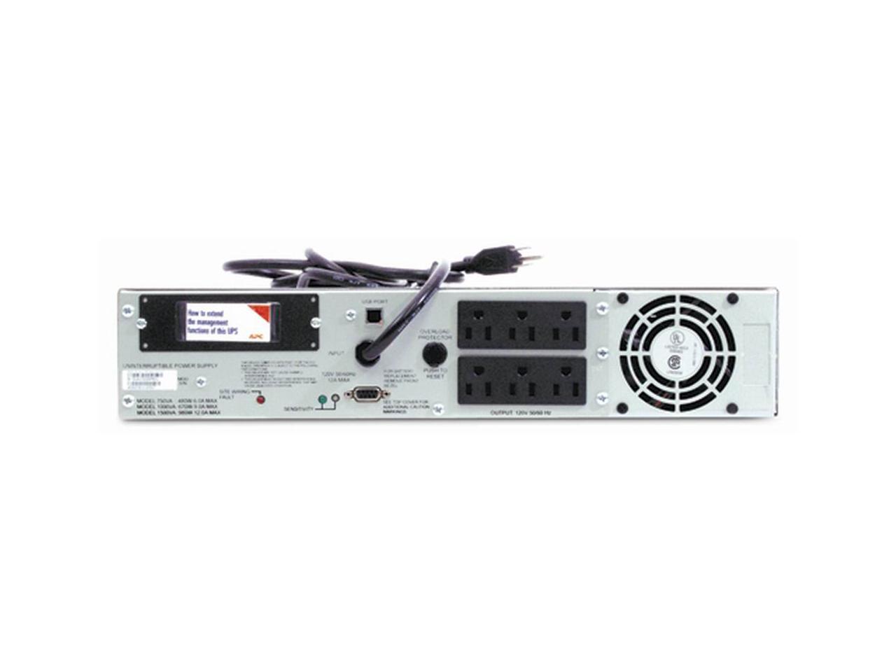 Refurbished: APC Smart-UPS 1500VA USB & Serial RM 2U 120V (SUA1500RM2U) - 2 Year Warranty ...