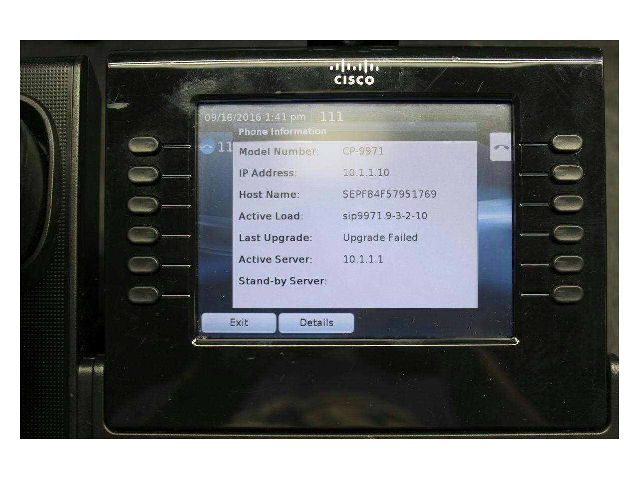 Refurbished: Cisco 9971 Five Line Color Display Unified Phone, CP-9971 ...
