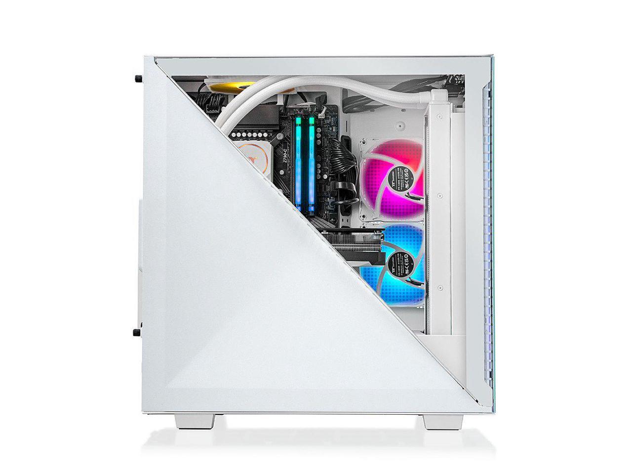 Thermaltake - Avalanche i477T AIO Liquid Cooled Gaming PC - White ...