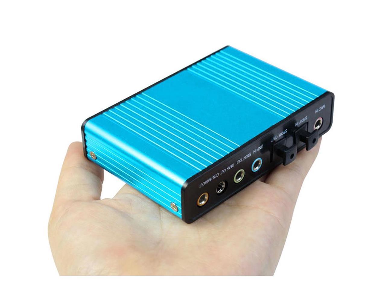 USB 6 Channel 5.1 Audio External Optical Sound Card Adapter For PC ...