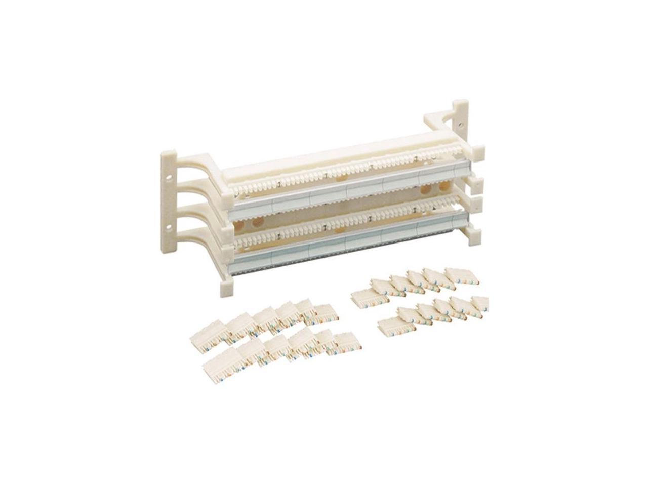 ICC IC110W1004 110-Punchdown Wiring Block Kit; Wall Mount, 100-Pair ...