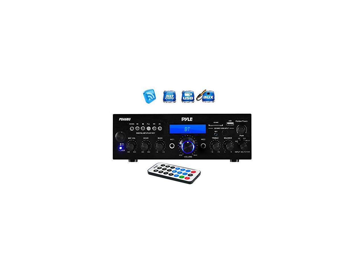 PYLE AUDIO - HOME PDA6BU BT STEREO AMP RECEIVER 200W - Newegg.com