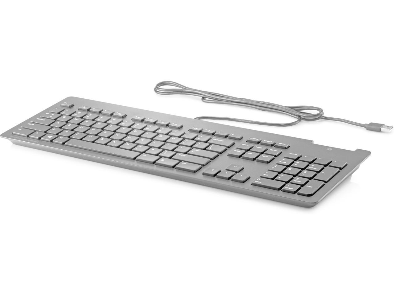 HP USB Business Slim Smartcard Keyboard - Newegg.com