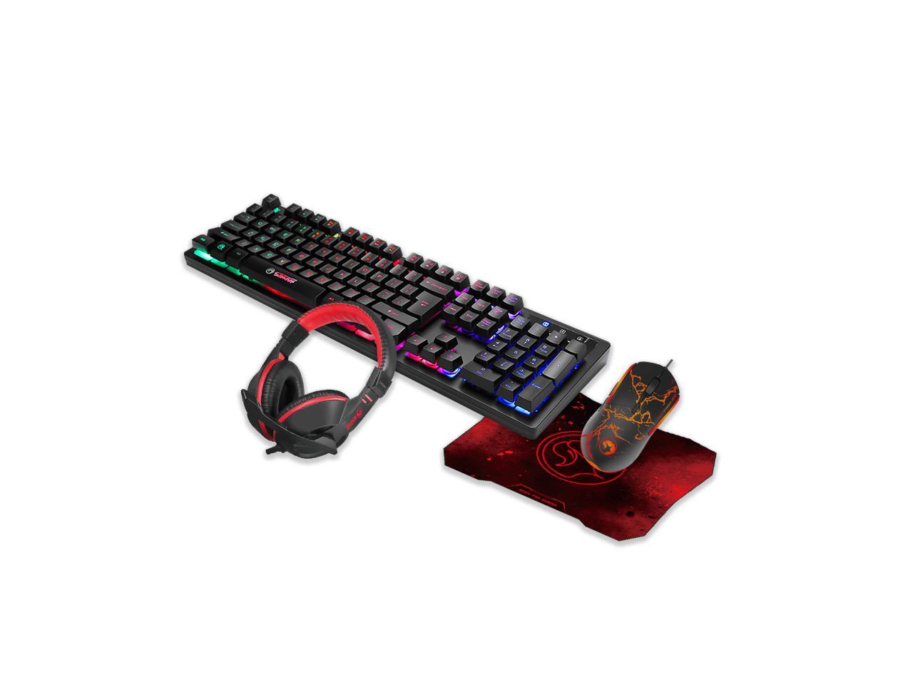 Marvo CM409 4-in-1 Wired Keyboard, Mouse, Headset and MousePad Advances ...