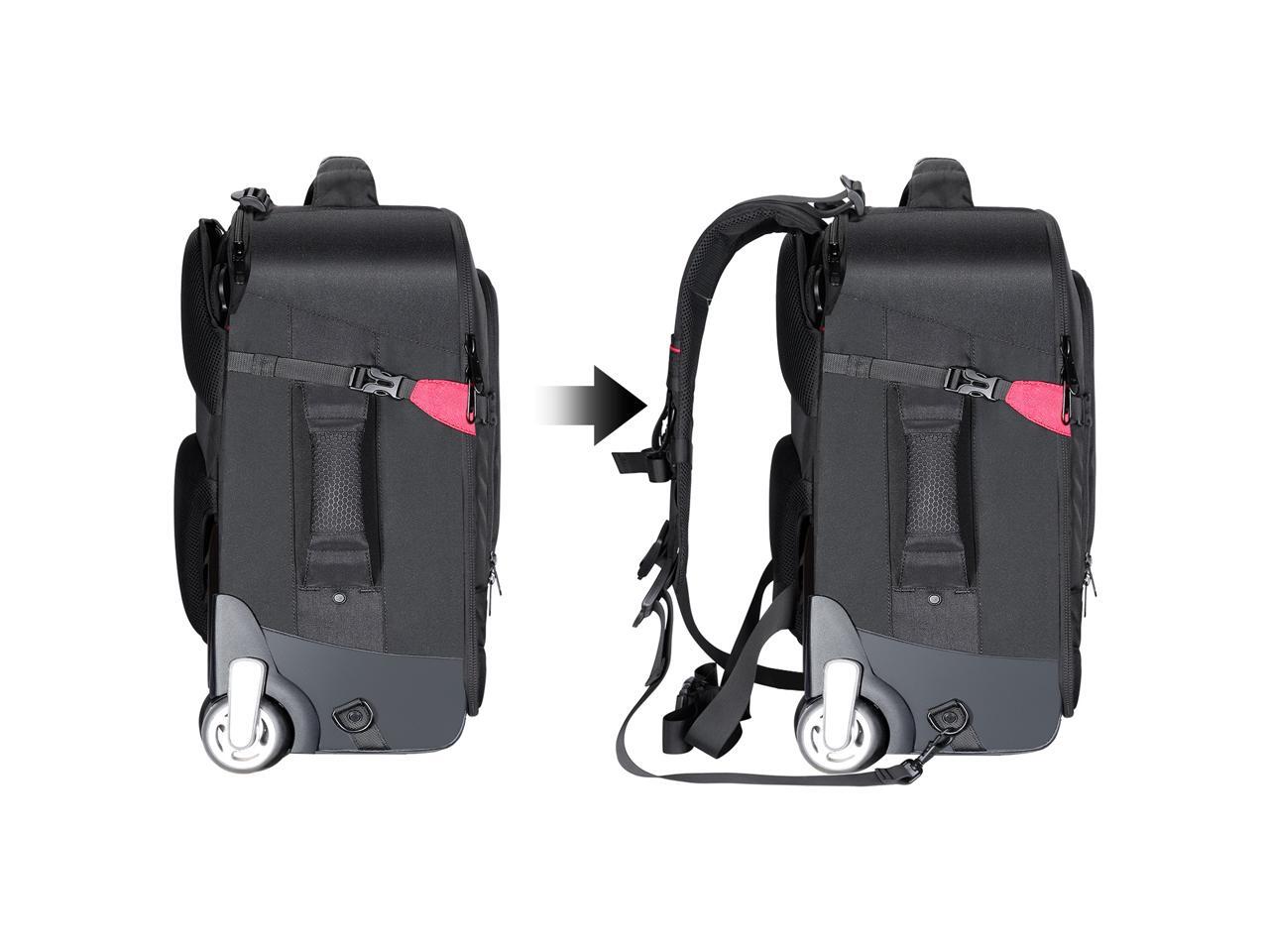 Neewer 2 in 1 Rolling Camera Backpack Trolley Case Anti shock Neewer 2 in 1 Rolling Camera Backpack Trolley Case Anti shock