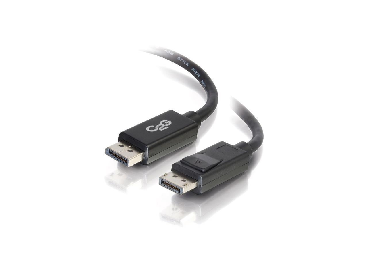 C2G 54402 DisplayPort Cable with Latches M/M, 8K UHD Compatible ...