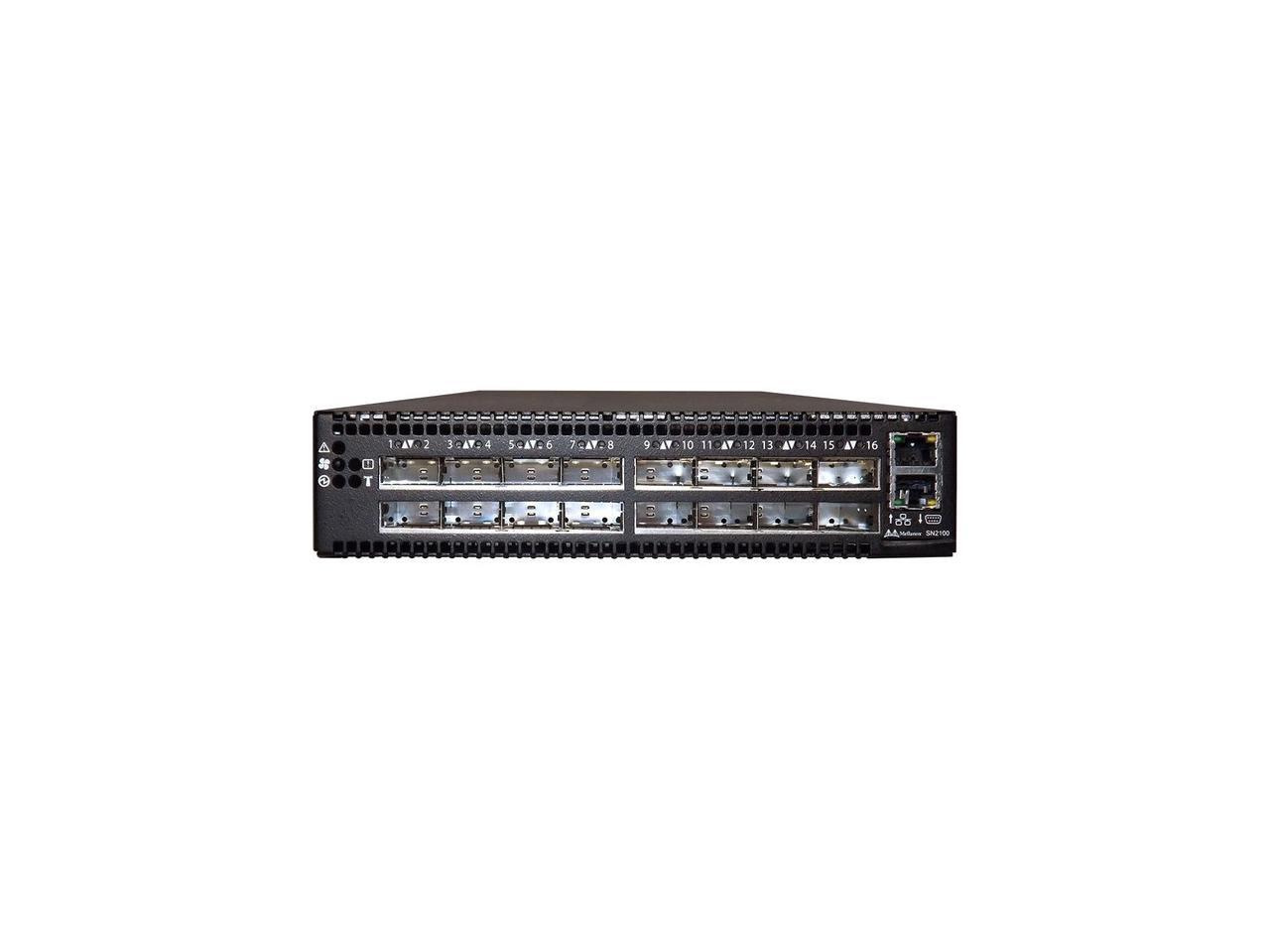 MELLANOX TECHNOLOGIES Spectrum Based 100GbE 1U Open Ethernet Switch with MLNX-OS, 16 QSFP28 ...