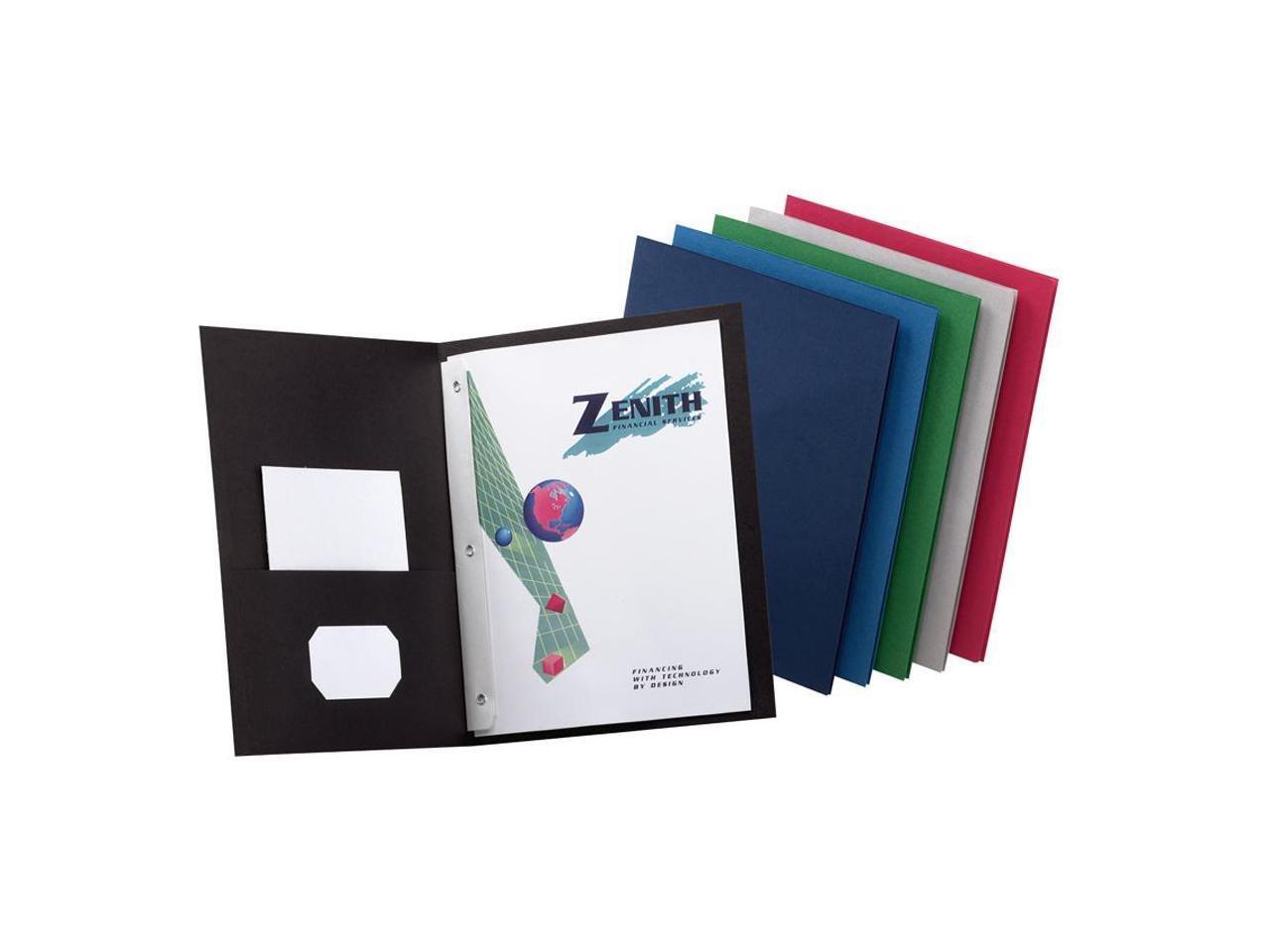 Esselte Twin Pocket Portfolio With Fasteners - Newegg.com