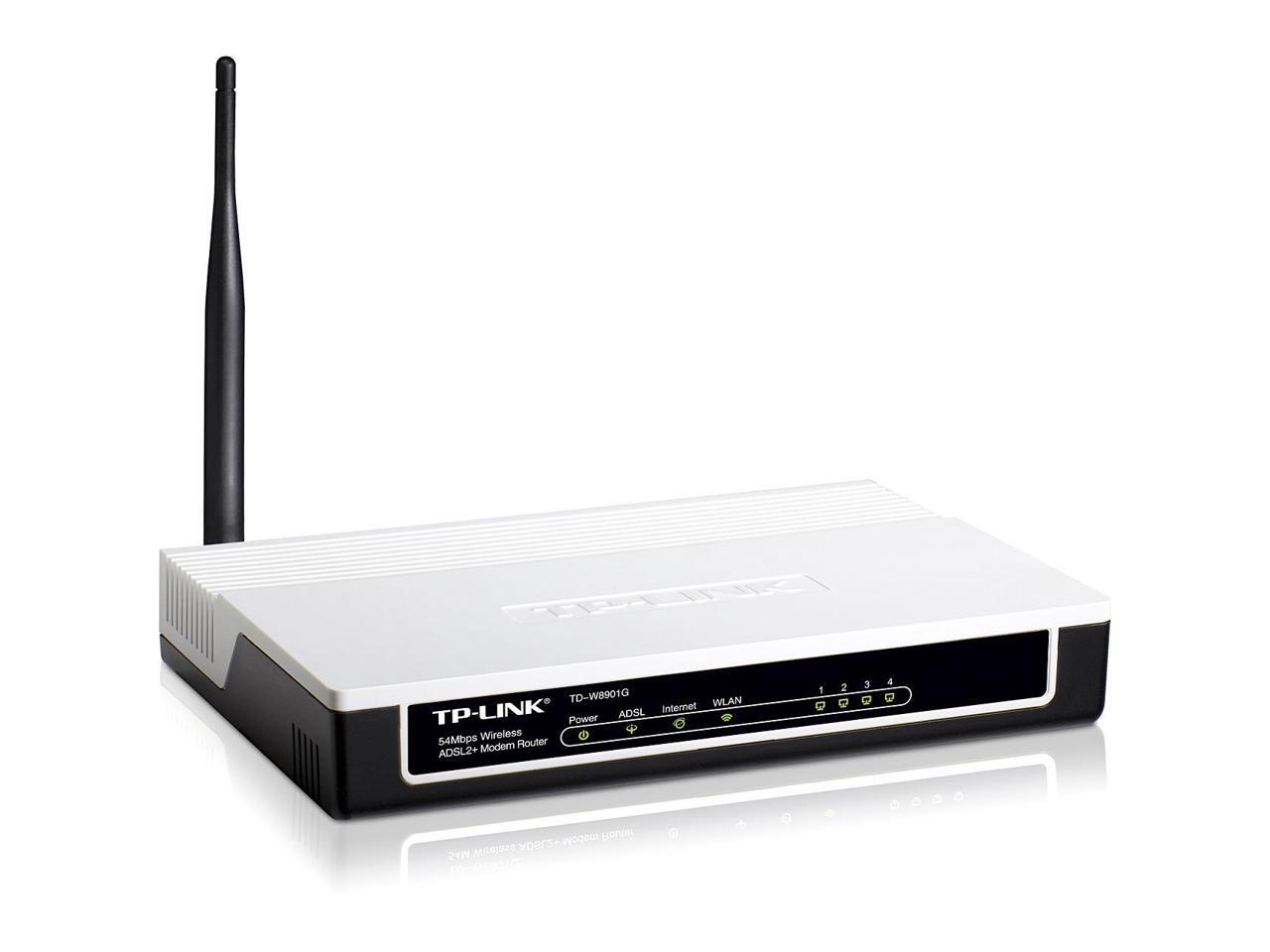 TP-Link TD-W8901G Wireless ADSL2+ Modem Router - Newegg.com