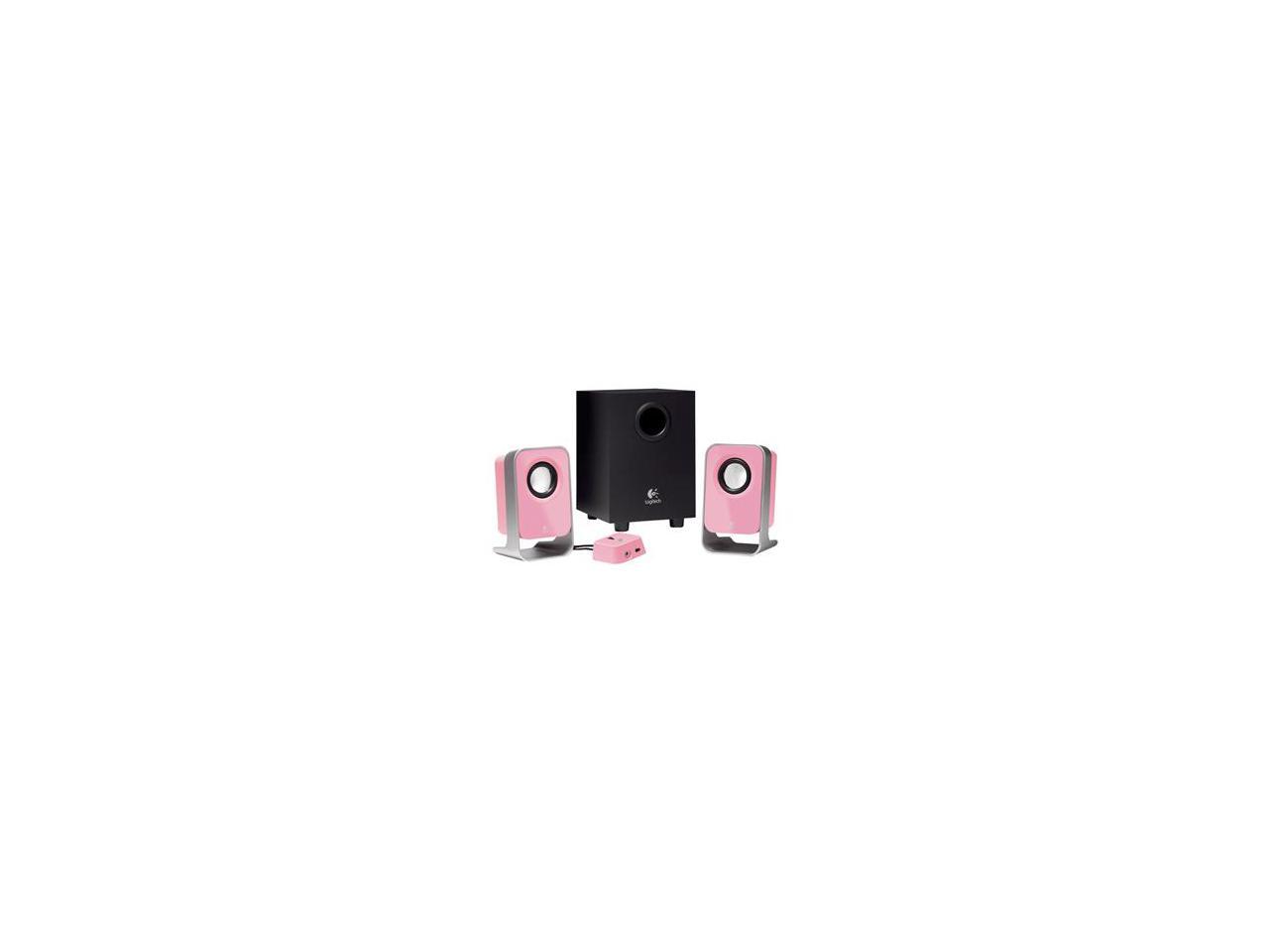 Logitech LS21 2.1 Stereo Speaker System - Pink - Newegg.com
