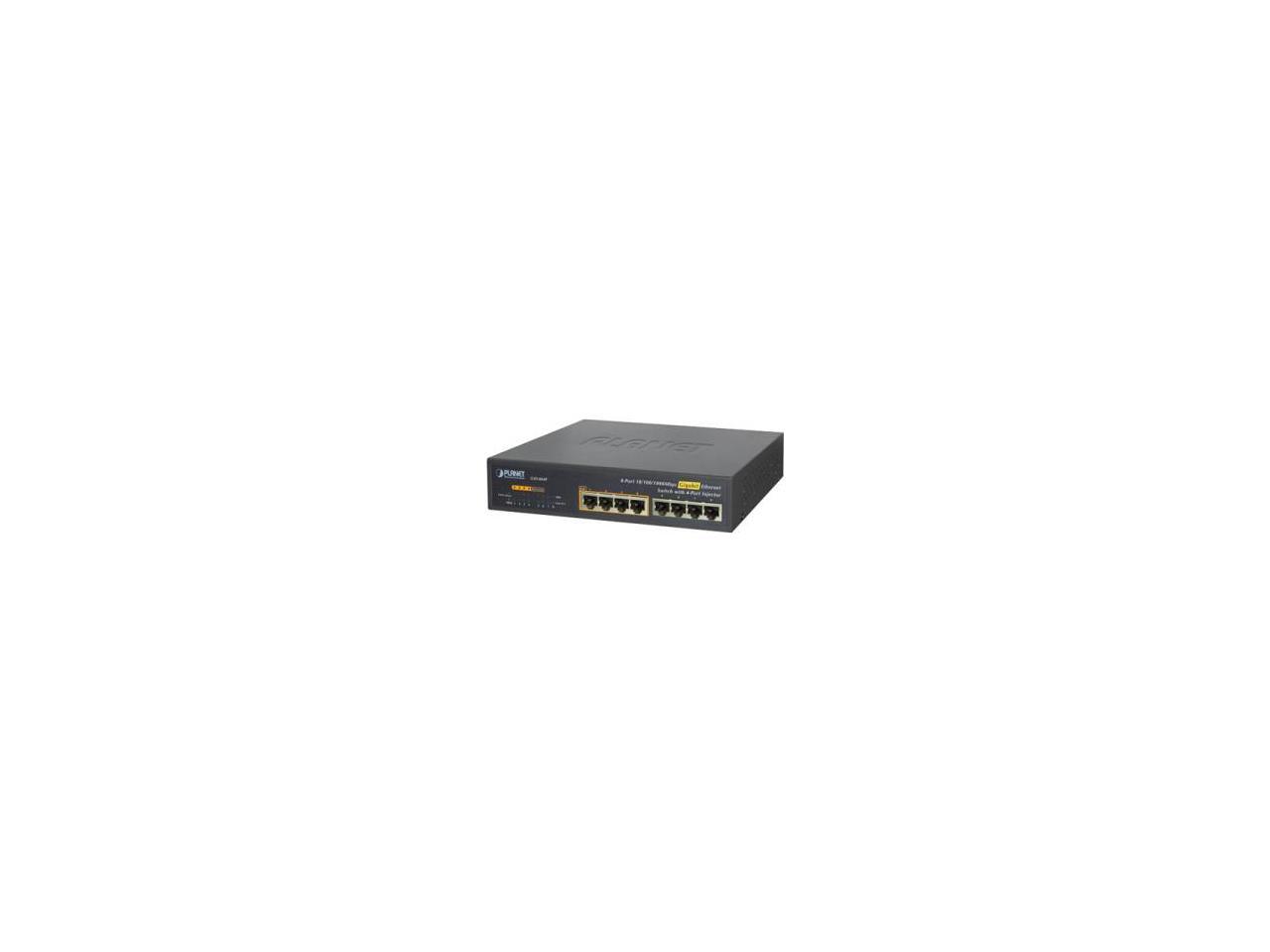 Planet GSD-804P 8-Port 10/100/1000 Mbps with 4-Port PoE Ethernet Switch - Newegg.com