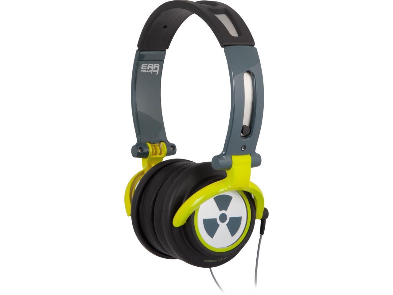 Ifrogz EarPollution CS40 EP-CS40-GRN/GRY Circumaural Headphone (Green ...