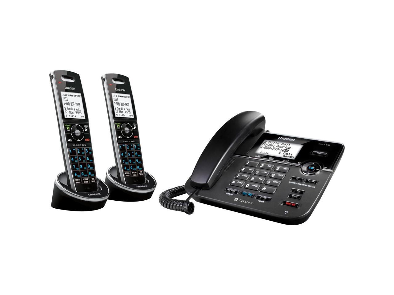 Uniden UN-D3288-2 Corded/Cordless with Answering System with Cell Link ...