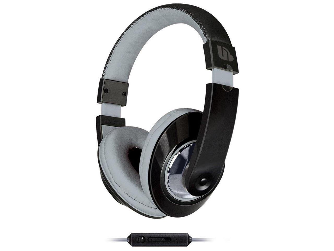 Merkury M-Hm710 Urban Beatz Large Headphones With Microphone ,Black ...
